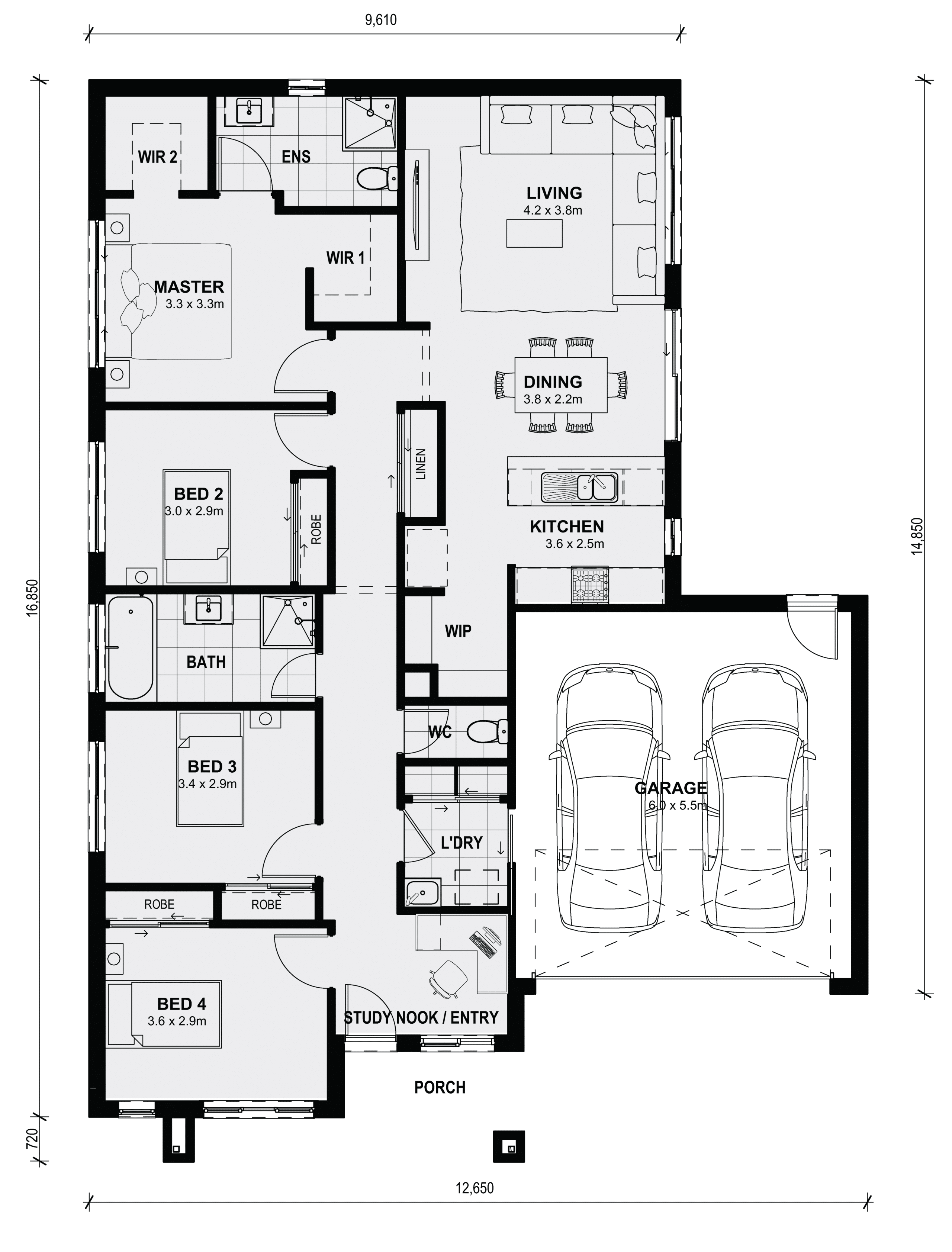Beautiful Home Designs - Taradale 194 | Mimosa Homes